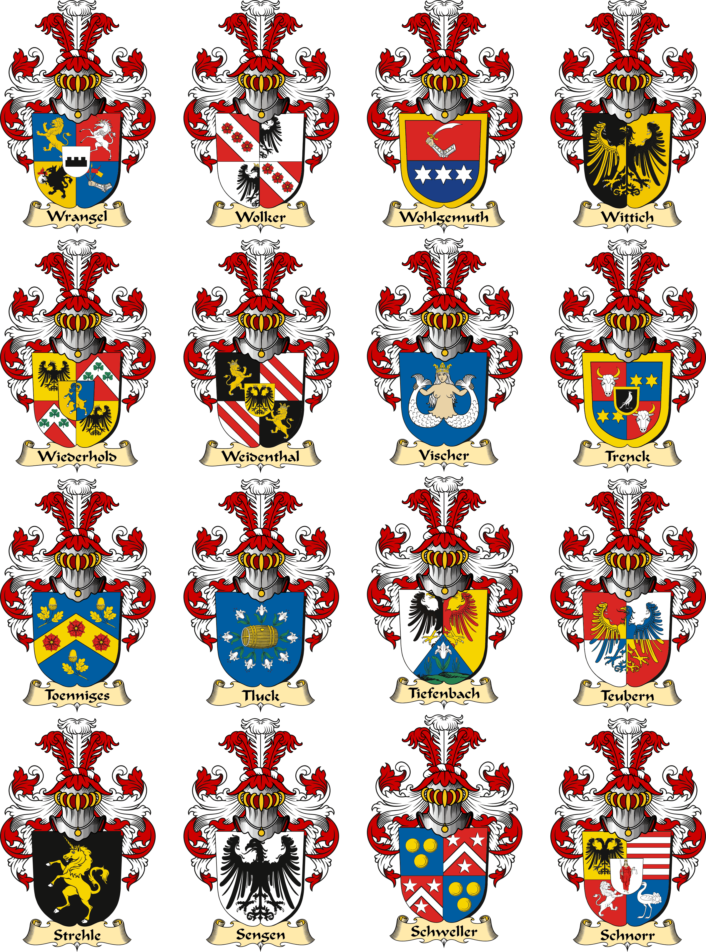 Armorial Gold Professional Heraldry Art - Package List