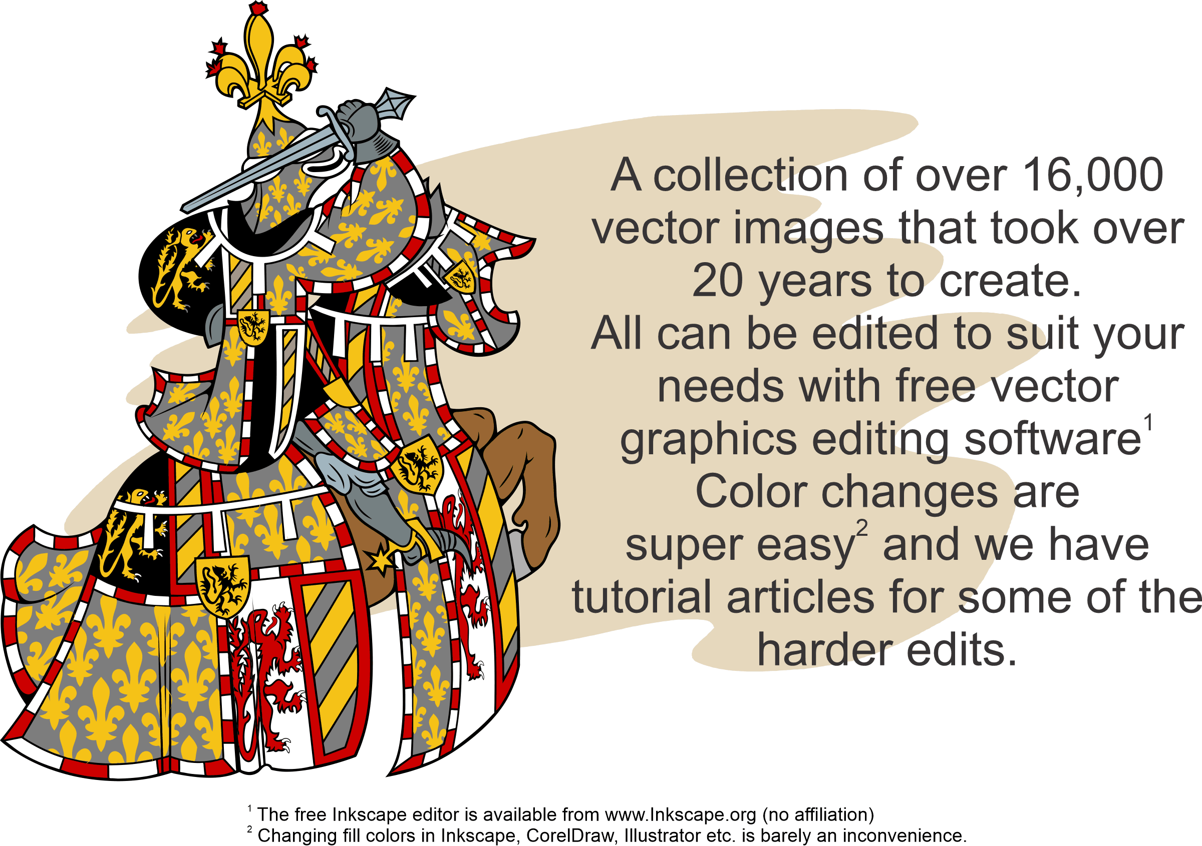 Armorial Gold Professional Heraldry Art - Package List